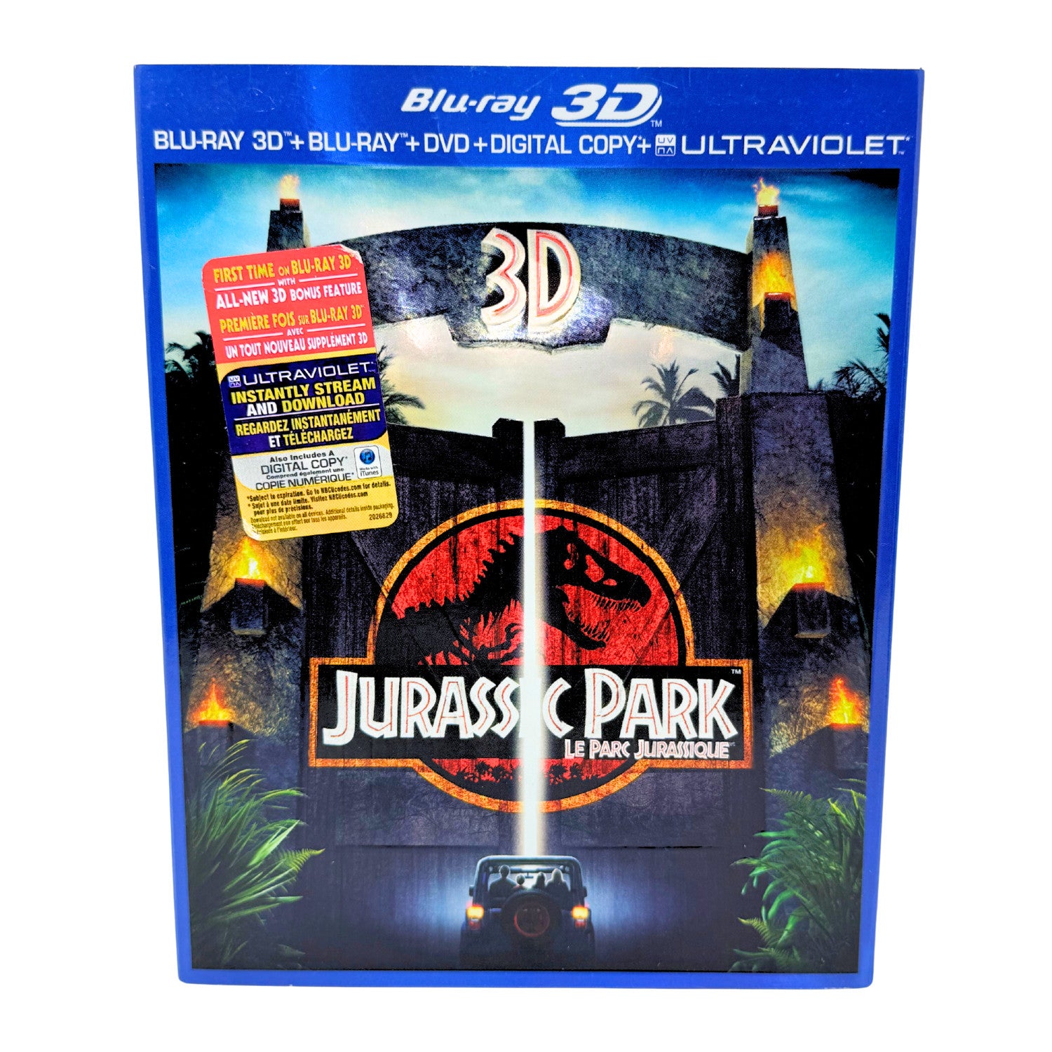 Jurassic Park (3D Blu-ray) Sam Neill Steven Spielberg Sci-Fi Adventure ...