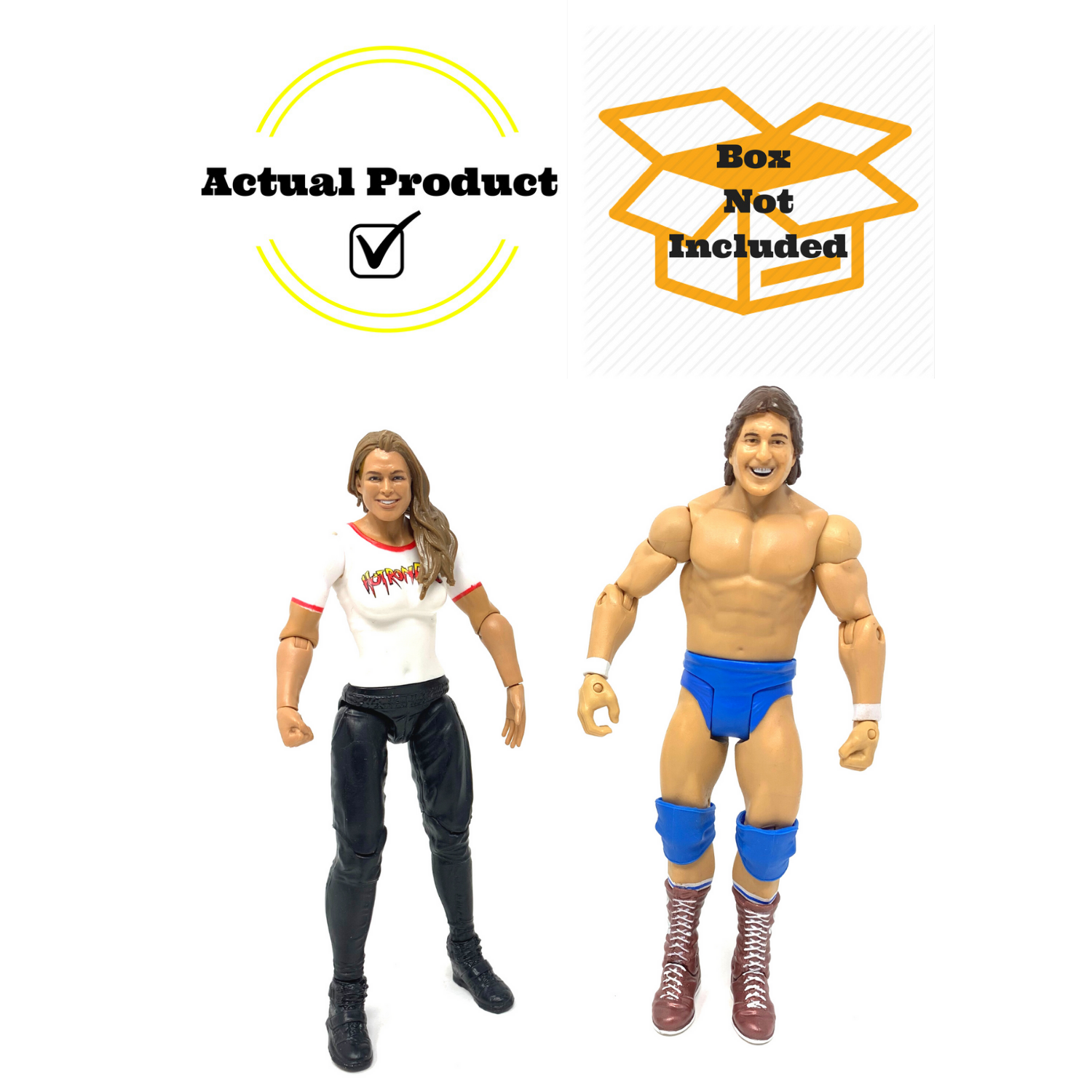 WWE Rowdy Roddy Piper & Ronda Rowdy Rousey Wrestling Action Figures ...