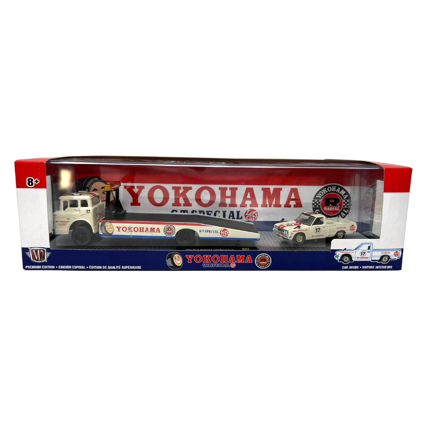 M2 Machines Auto-Haulers Yokohama Mack Model N & 1974 Datsun Truck 1:6 ...
