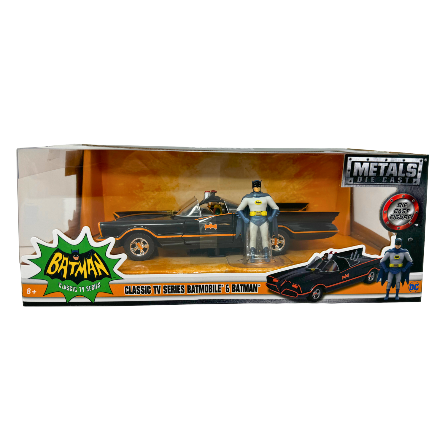 Jada Hollywood Rides Classic TV Series Batmobile & Batman 1:24 Scale D ...