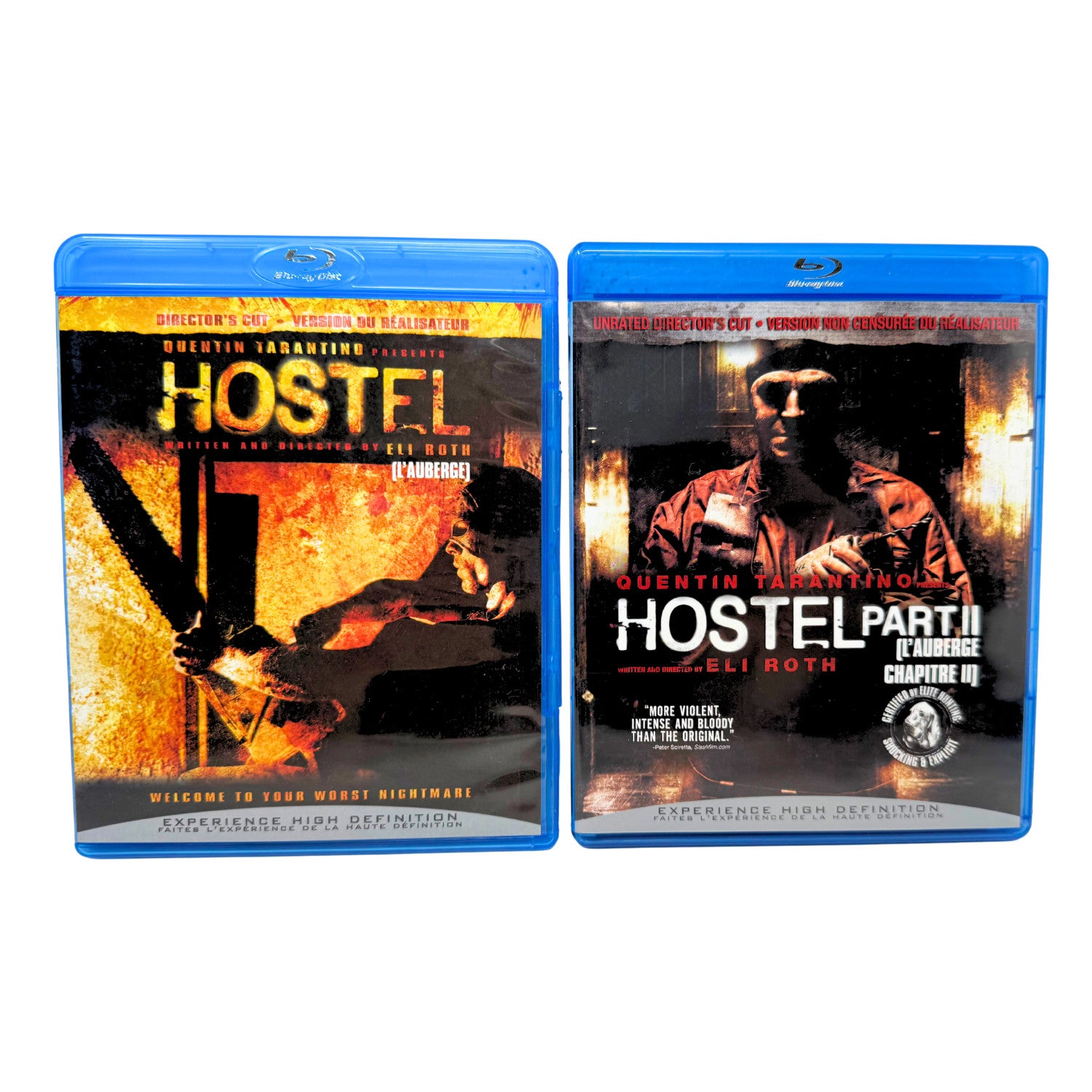 Hostel / Hostel: Part II (Blu-ray) Jay Hernandez Horror Good Condition ...