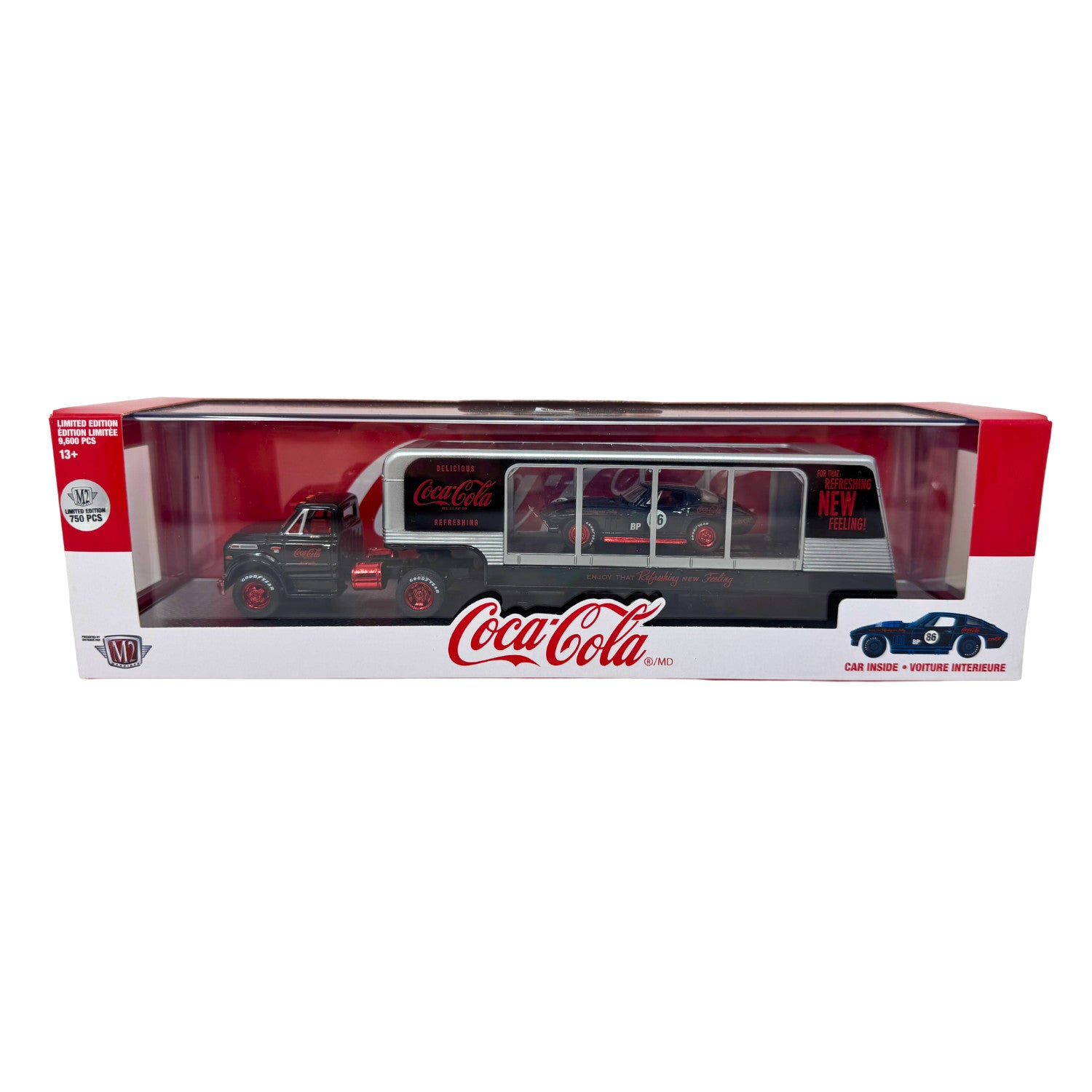 M2 Auto Haulers Coca-Cola 1967 Chevy C60 1966 Chevy Corvette CHASE 1:6 ...