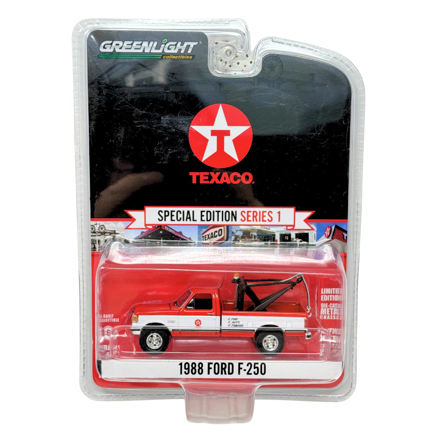 Greenlight Texaco 1988 Ford F-250 Tow Truck 1:64 Diecast – Wheelers n ...