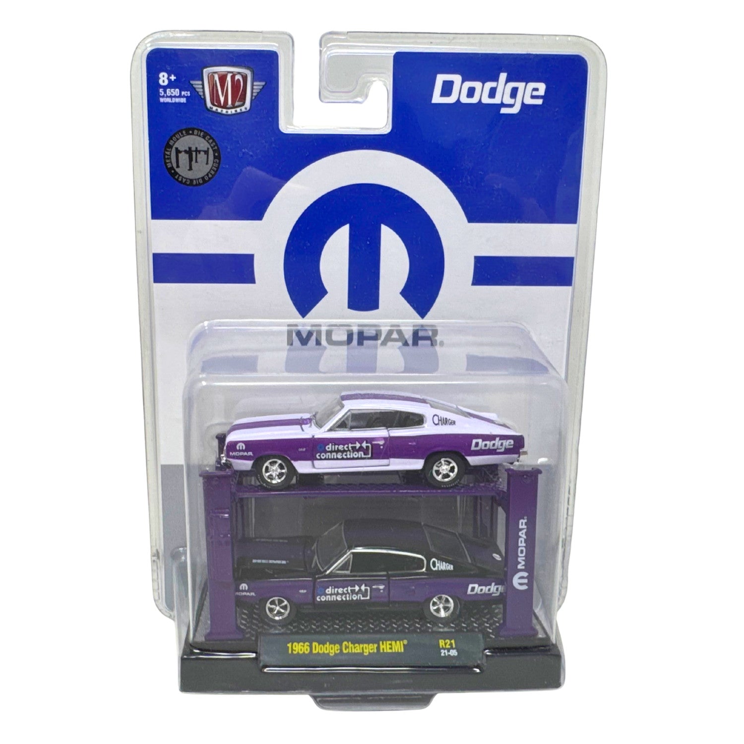 M2 Machines Auto Lift 1966 Dodge Charger HEMI Mopar Set 1:64 Diecast ...