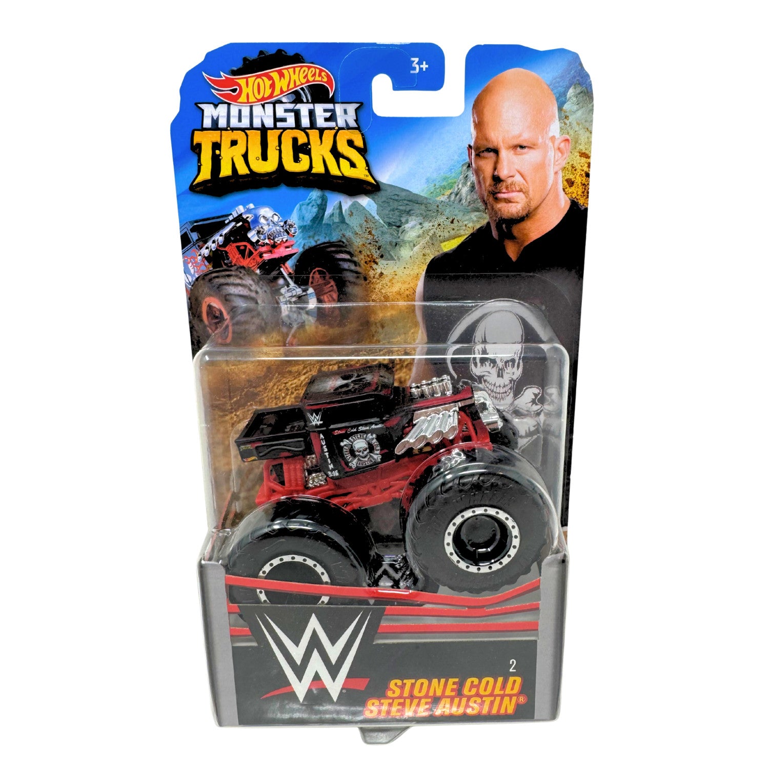 Hot Wheels Monster Trucks WWE Stone Cold Steve Austin 1:64 Diecast ...
