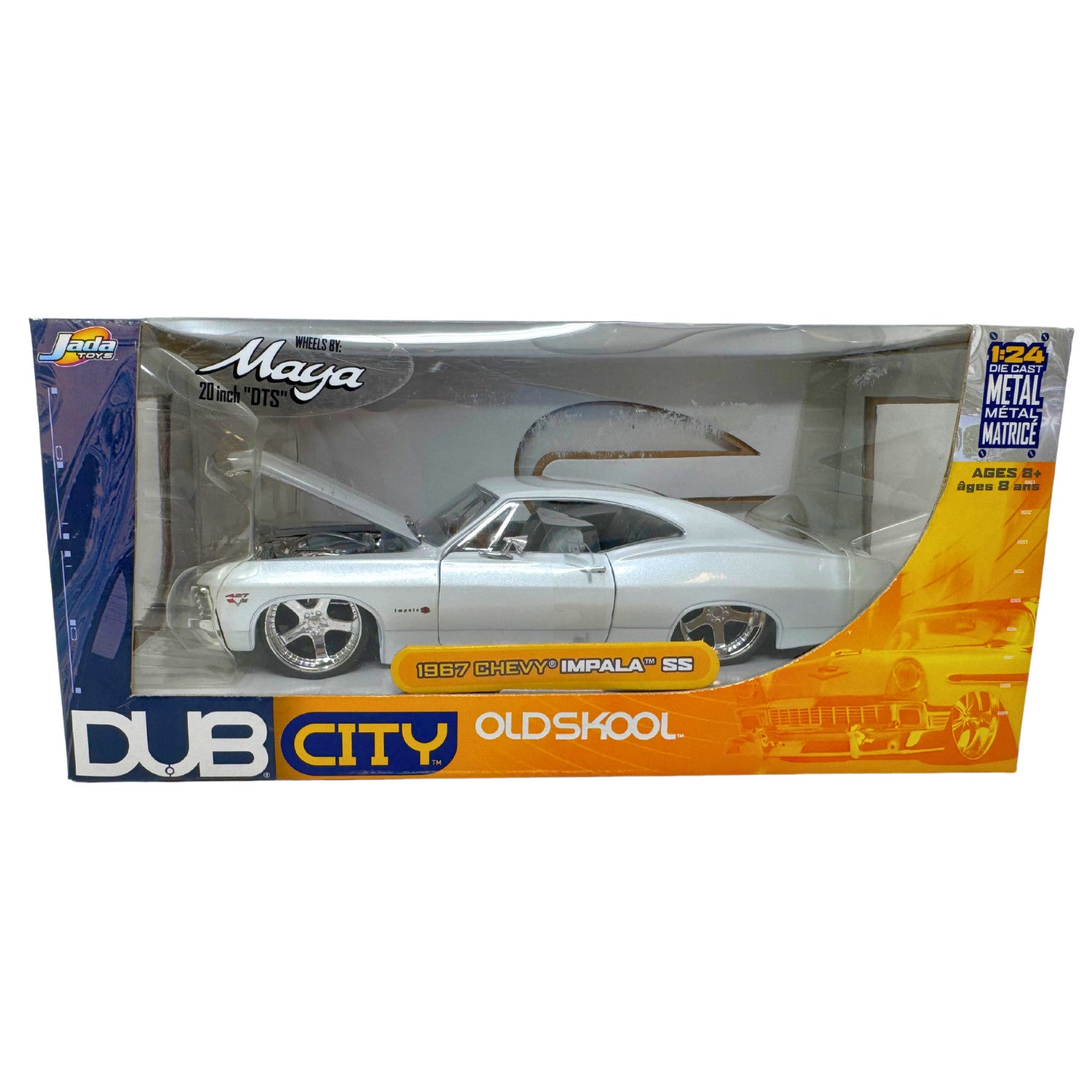 Jada Dub City Old Skool 1967 Chevy Impala SS 1:24 Diecast Maya Wheels ...