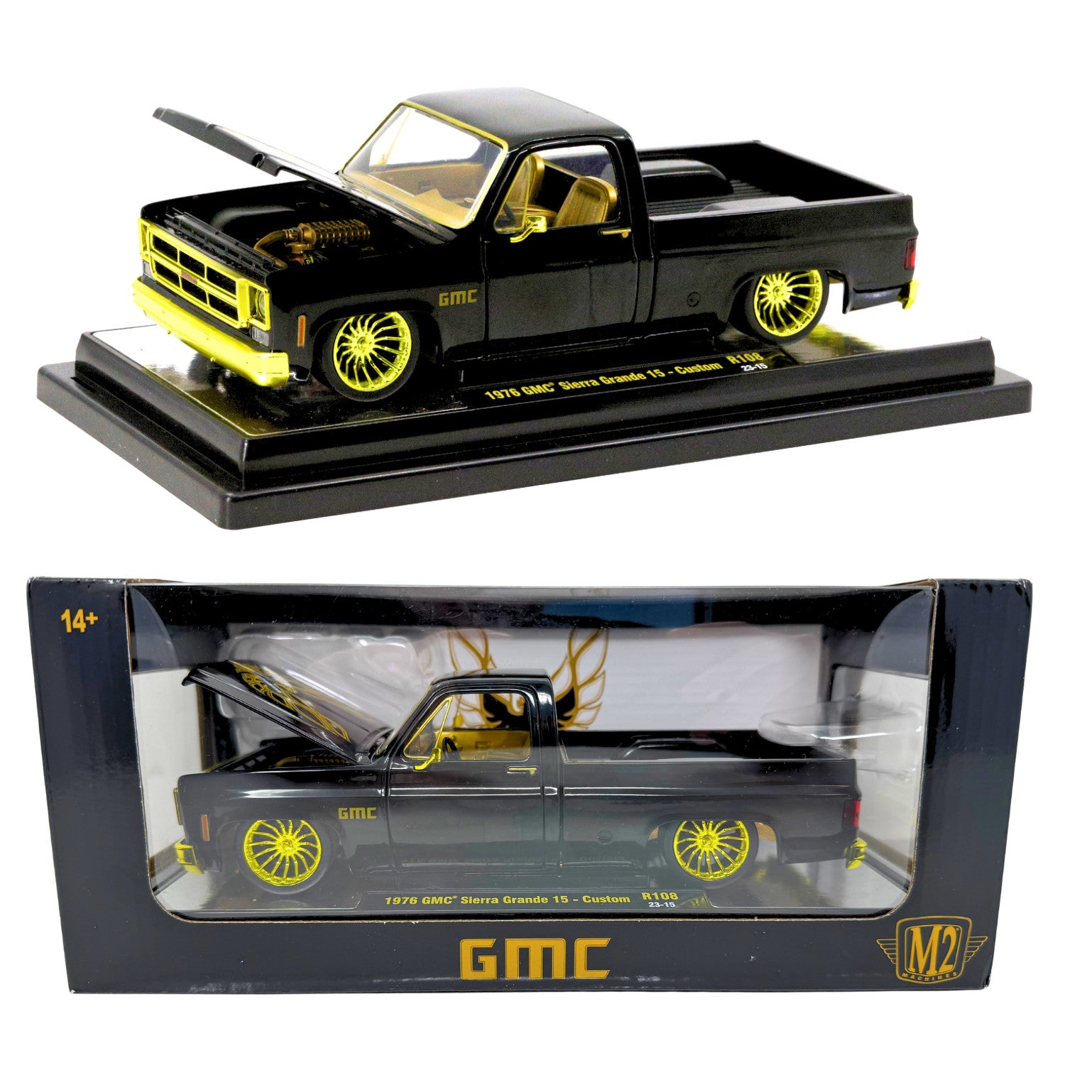 M2 Machines 1976 GMC Sierra Grande 15 Custom Pickup CHASE 1:24 Diecast ...