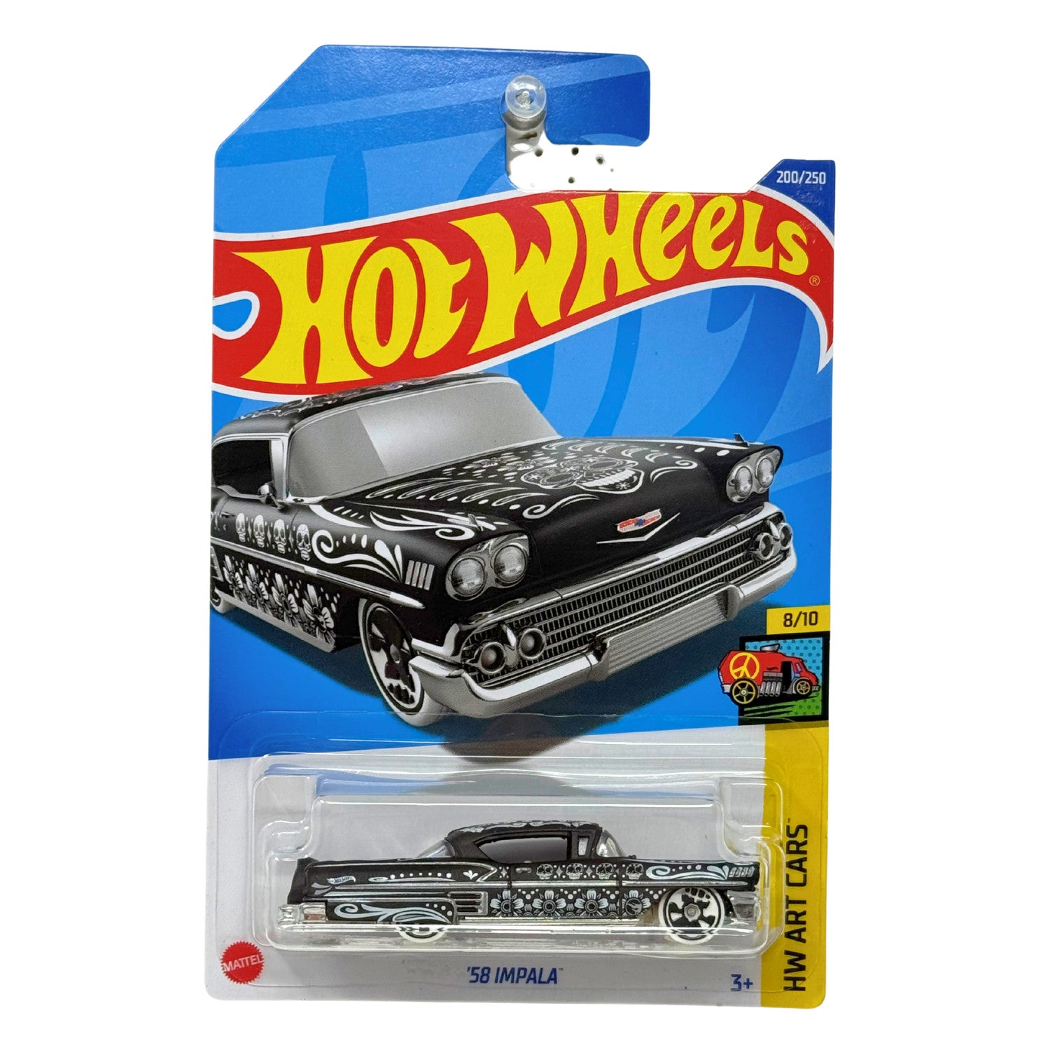 Hot Wheels Treasure Hunt HW Art Cars 1958 Chevy Impala 1:64 Diecast ...